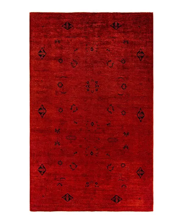 Bloomingdale'S Fine Vibrance M1400 Area Rug, 6'1 X 9'10 - Orange