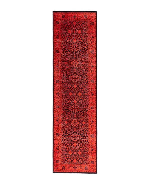 Bloomingdale'S Fine Vibrance M1388 Runner Area Rug, 3' X 11'1 - Orange
