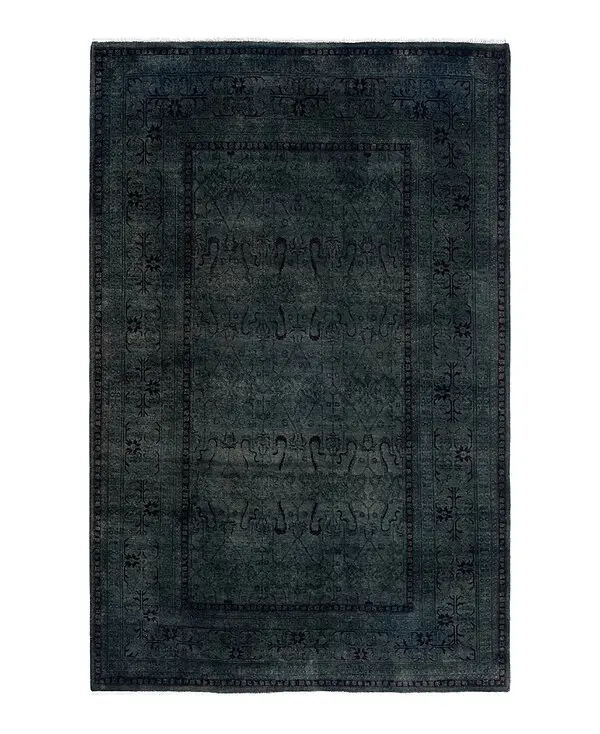 Bloomingdale'S Fine Vibrance M1626 Area Rug, 5'2 X 7'10 - Gray