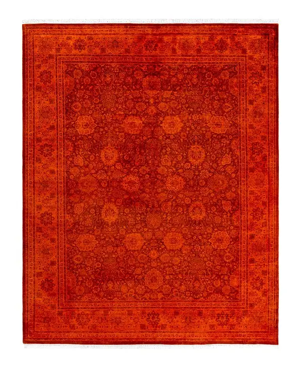 Bloomingdale'S Fine Vibrance M1205 Area Rug, 8'2 X 10'4 - Orange