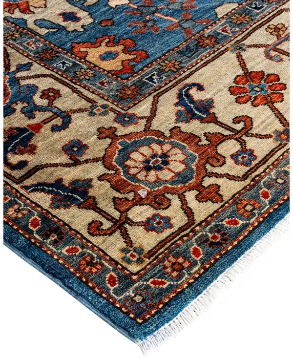Bloomingdale'S Serapi M1945 Area Rug, 7'11 X 9'10 - Light/blue