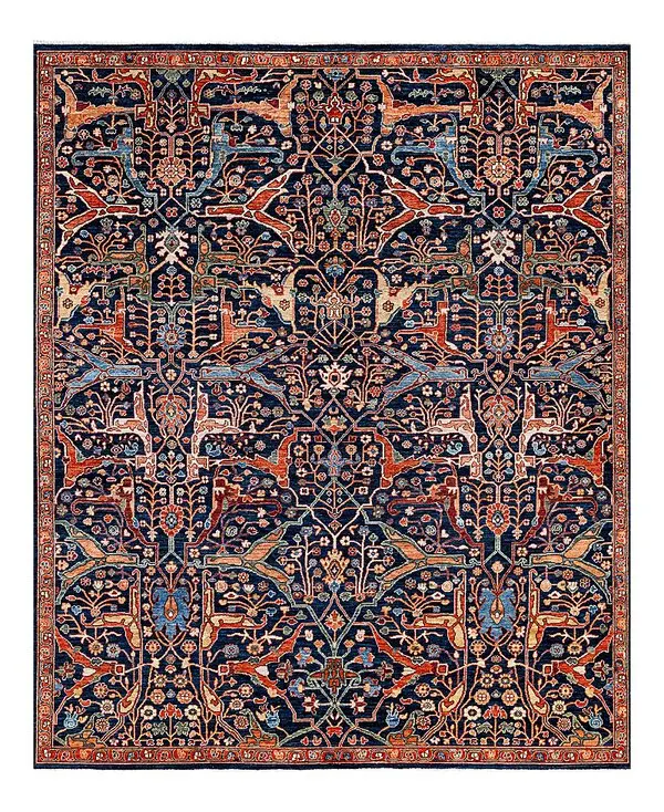 Bloomingdale'S Serapi M1945 Area Rug, 8' X 9'9 - Blue