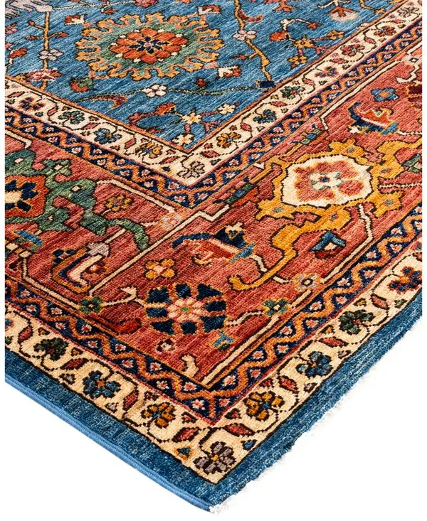 Bloomingdale'S Serapi M1945 Area Rug, 8'2 X 9'10 - Light/blue