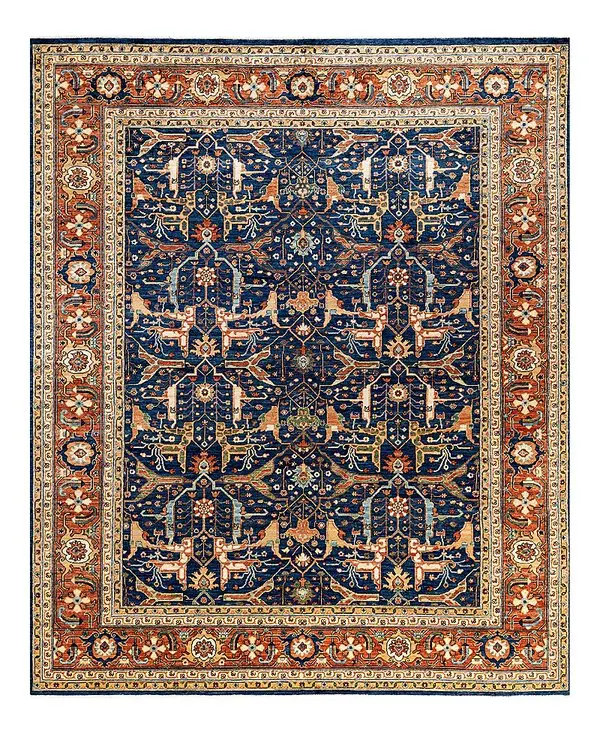 Bloomingdale'S Serapi M1945 Area Rug, 8'1 X 9'9 - Blue