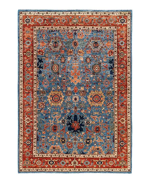 Bloomingdale'S Serapi M1945 Area Rug, 6'3 X 8'11 - Light/blue