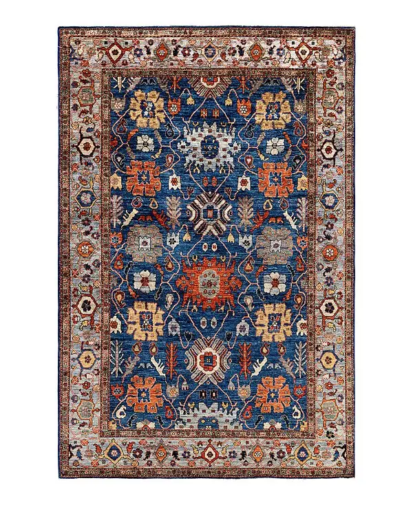 Bloomingdale'S Serapi M1945 Area Rug, 6' X 9'1 - Blue