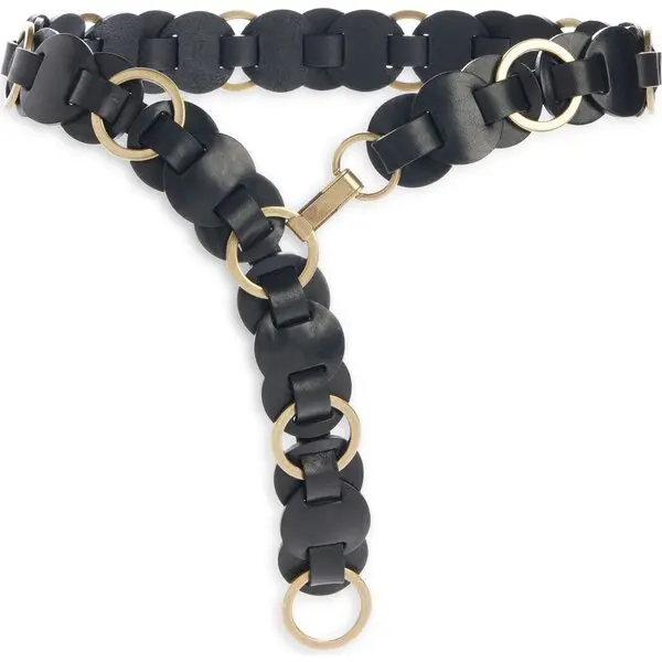 Isabel Marant Étoile Iota Disc Leather Belt - Black