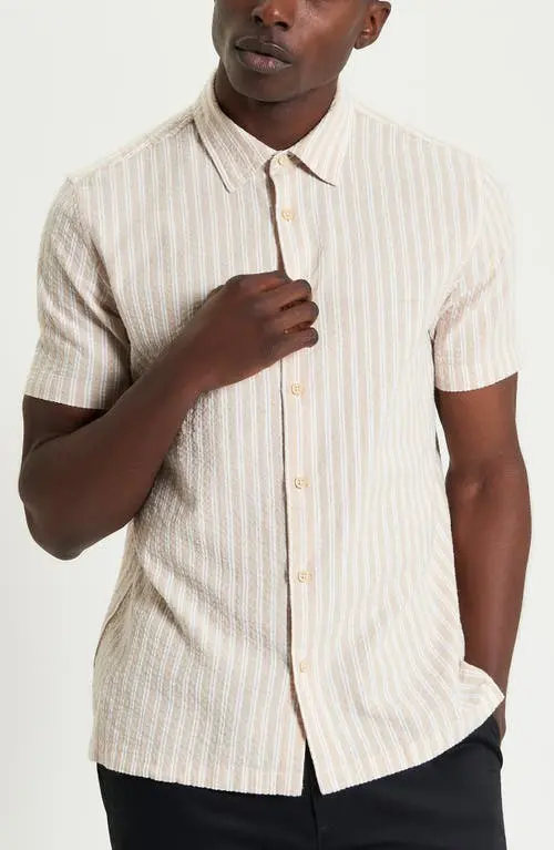 Ben Sherman Stripe Seersucker Button-up Shirt