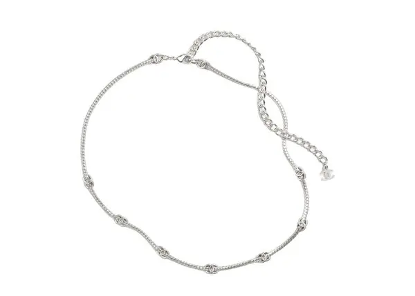 Chanel Metal Necklace - Silver (abe254 B18058 Nzs81)