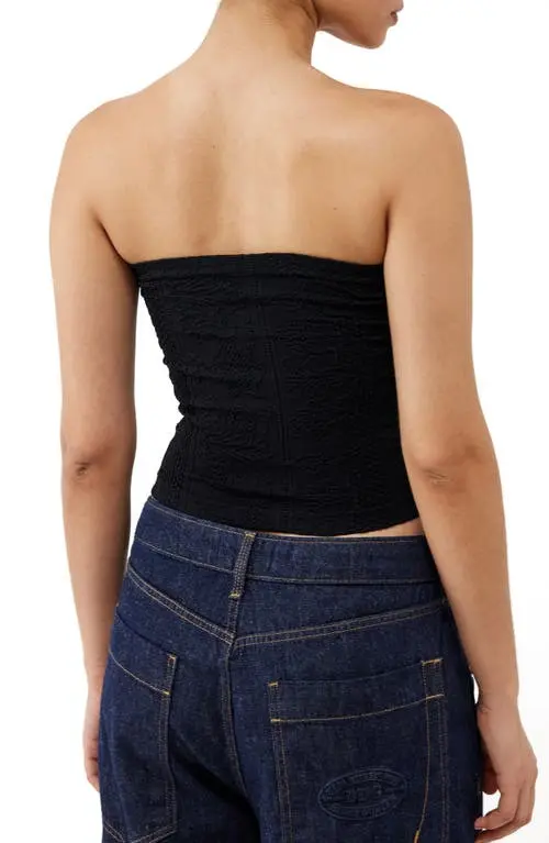 BDG URBAN OUTFITTERS Tapestry Crop Tube Top - Black
