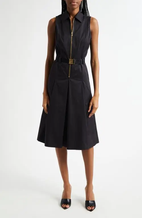 L'Agence Kylo Belted Shirtdress - Black