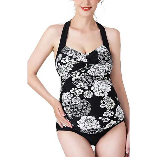 KIMI + KAI Chana Floral Print Maternity Swimsuit - Multicolored