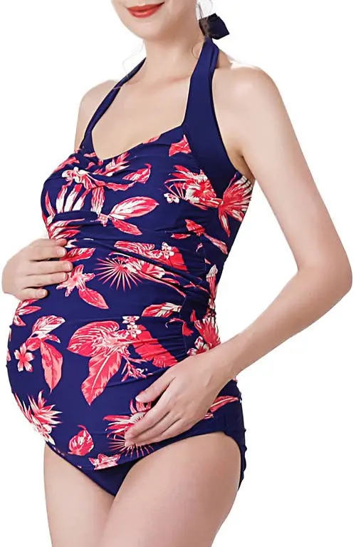 KIMI + KAI Dulce Floral Print Maternity Swimsuit
