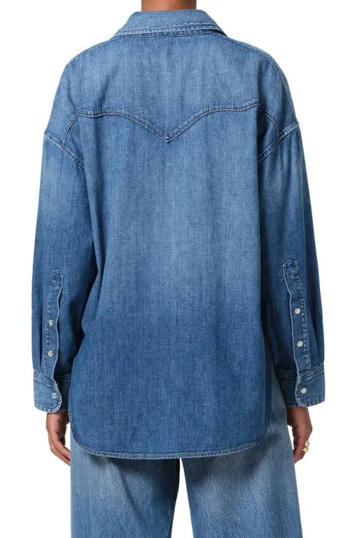Citizens Of Humanity Kayla Western Denim Snap-up Shirt - Douro