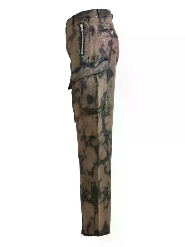 BREATH Abstract-print Trousers