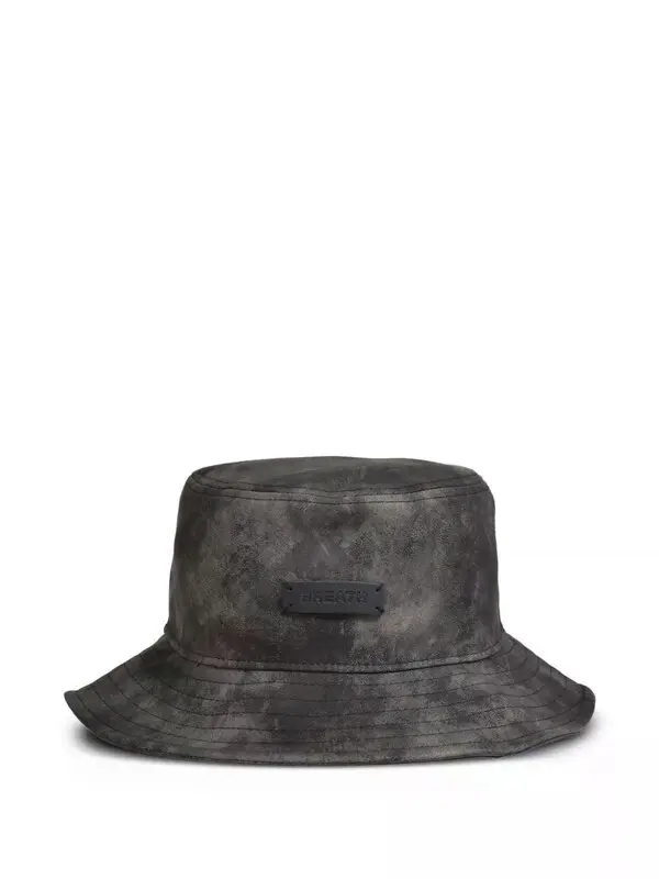 BREATH Brushed-finish Bucket Hat - Black