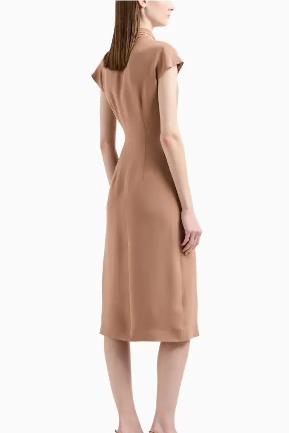 giorgio armani silk cady long dress Giorgio Armani Silk Cady Long Dress - White