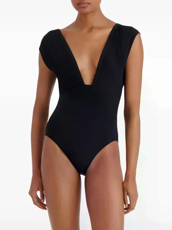 ERES Plunging V-neck One-piece Swimsuit - Black