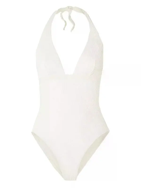 ERES Paillette One Piece Swimsuit - White