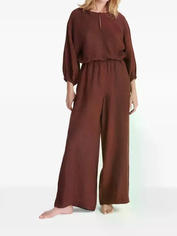 ERES Wide-leg Trousers - Brown
