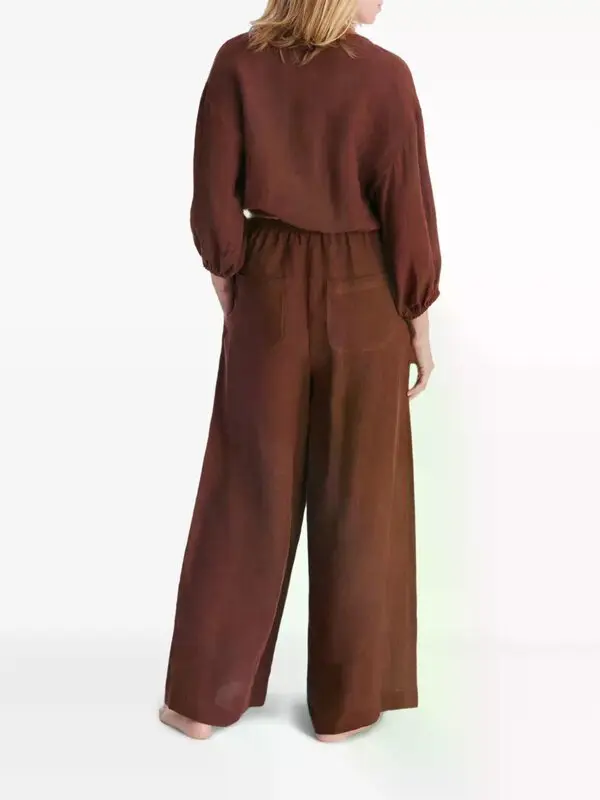 ERES Wide-leg Trousers - Brown