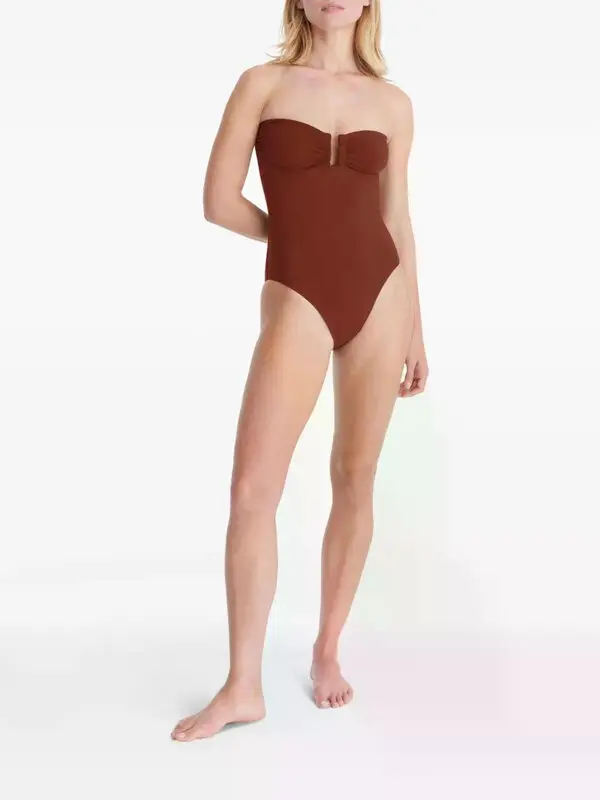 ERES Cassiopée Strapless Swimsuit - Brown