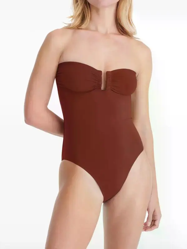ERES Cassiopée Strapless Swimsuit - Brown
