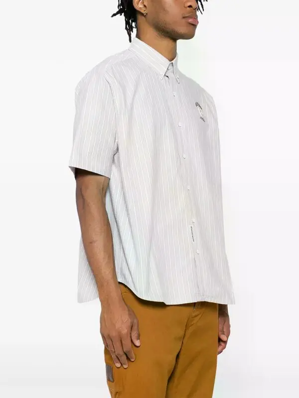 AAPE BY *A BATHING APE Aapenow Moonface-logo Striped Shirt