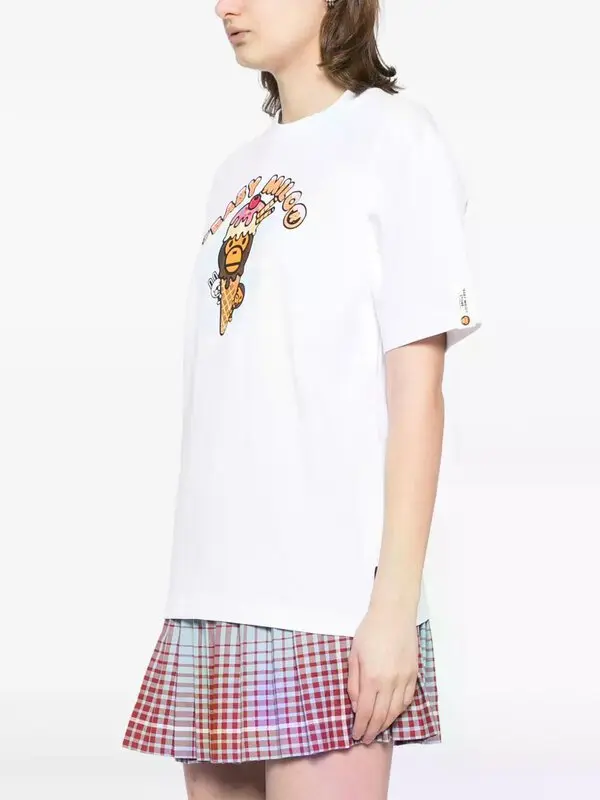 A BATHING APE Graphic-print T-shirt - White