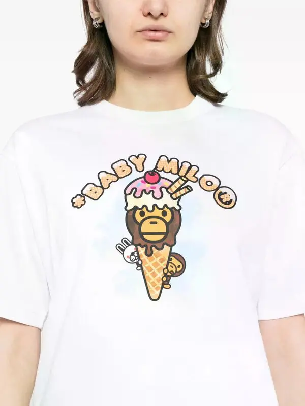 A BATHING APE Graphic-print T-shirt - White
