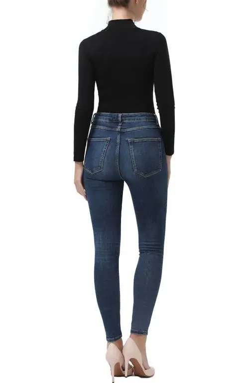 KIMI + KAI Turtleneck Bodysuit - Black