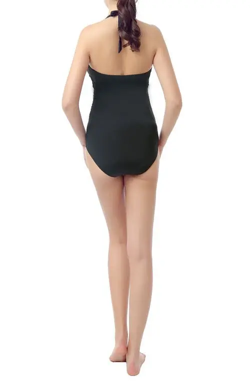 KIMI + KAI Dana Upf 50+ One-piece Maternity Swimsuit - Black