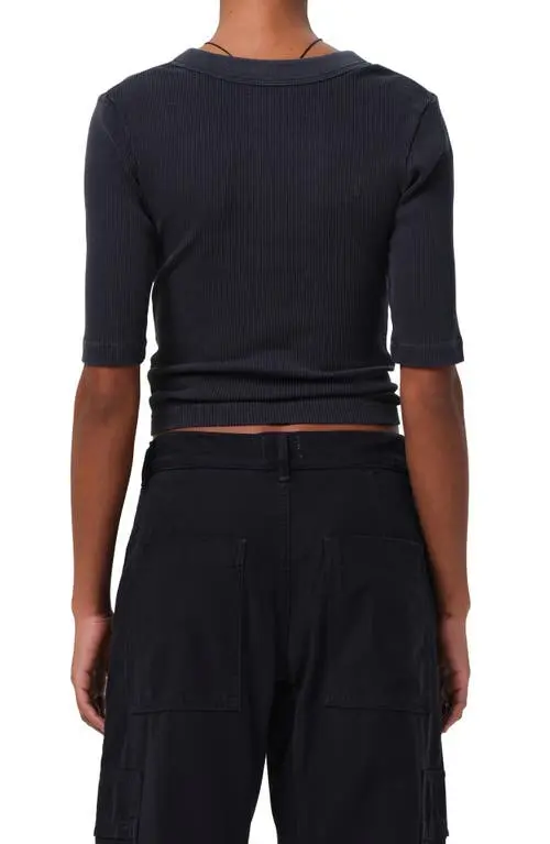Citizens Of Humanity Nali Rib Henley - Charcoal