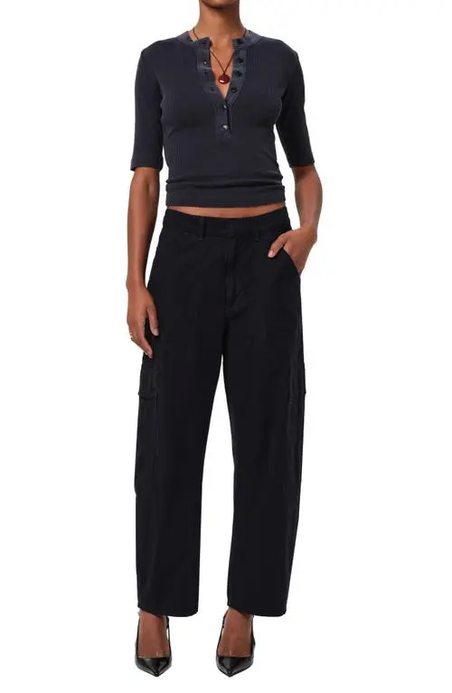 Citizens Of Humanity Nali Rib Henley - Charcoal