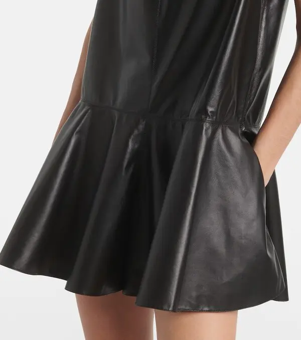 Alaïa Slip Leather Romper