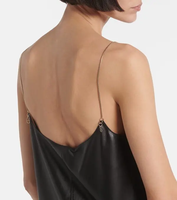 Alaïa Slip Leather Romper