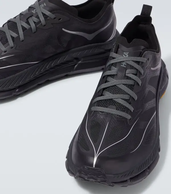 Hoka One One Mafate Speed 4 Lace-up Sneakers - Black