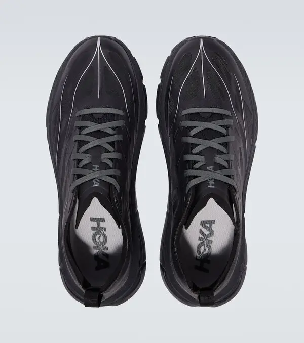 Hoka One One Mafate Speed 4 Lace-up Sneakers - Black
