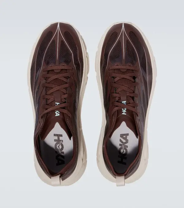 Hoka One One Mafate Speed 4 Lace-up Sneakers - Brown