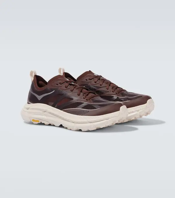 Hoka One One Mafate Speed 4 Lace-up Sneakers - Brown