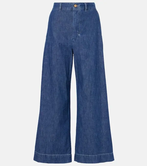 Max Mara Paul High-rise Wide-leg Jeans - Blue