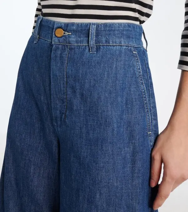 Max Mara Paul High-rise Wide-leg Jeans - Blue