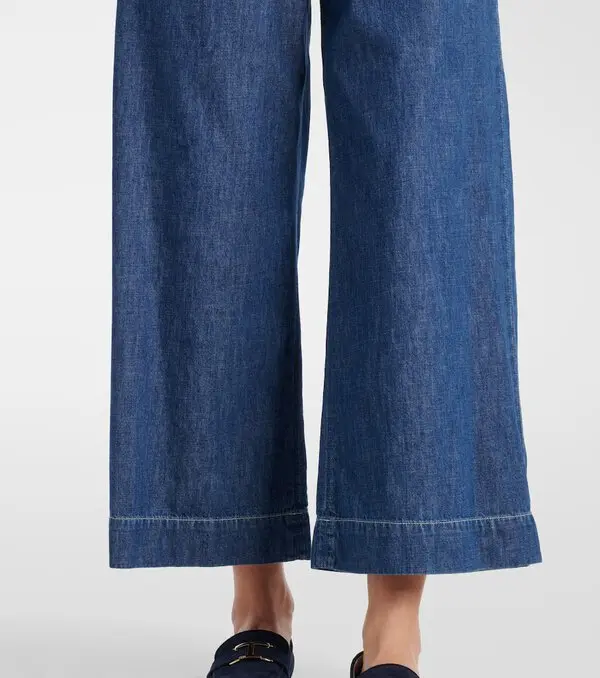 Max Mara Paul High-rise Wide-leg Jeans - Blue