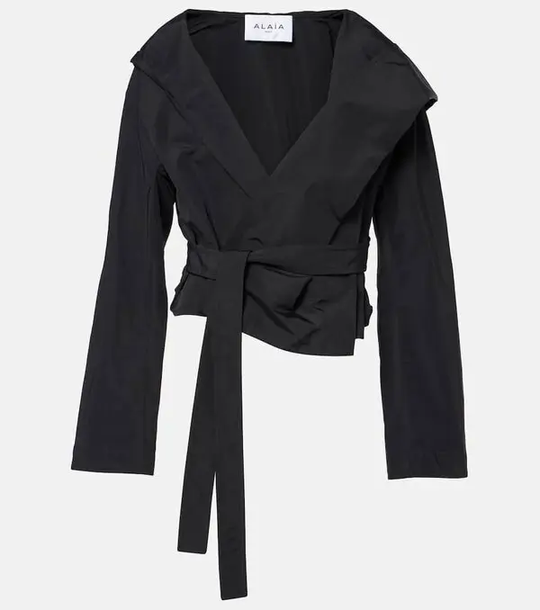 Alaïa Hooded Wrap Jacket