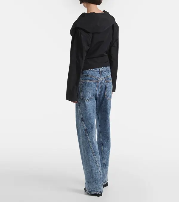 Alaïa Hooded Wrap Jacket