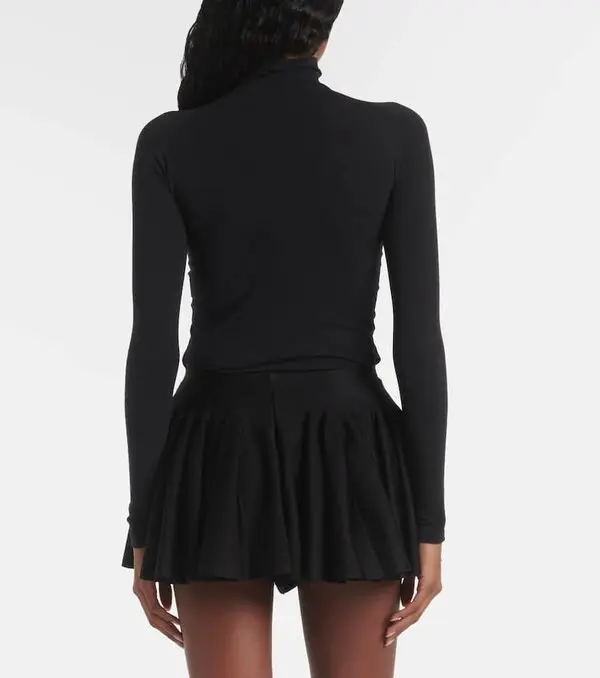 Alaïa Godet Pleated Shorts