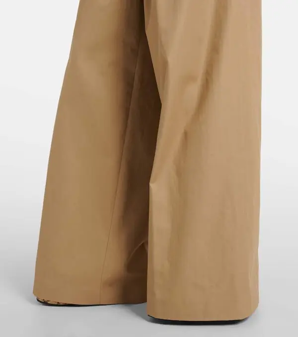 Dries Van Noten Low-rise Wide-leg Pants - Beige
