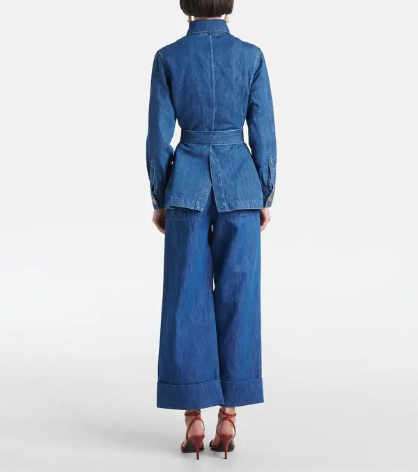 Valentino Garavani Belted Denim Jacket
