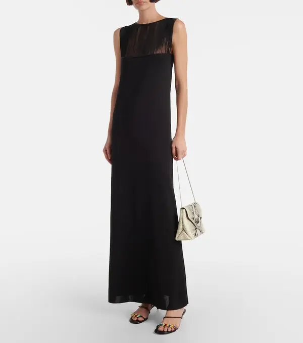 Khaite Ruslan Maxi Dress - Black