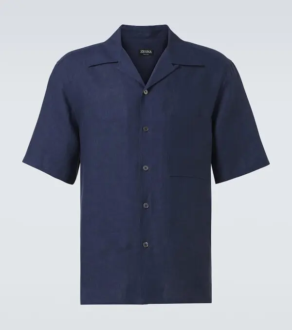 Zegna Linen Shirt - Blue